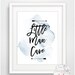 Boy Nursery Prints Printable, Blue Watercolor Little Man Cave Print ...