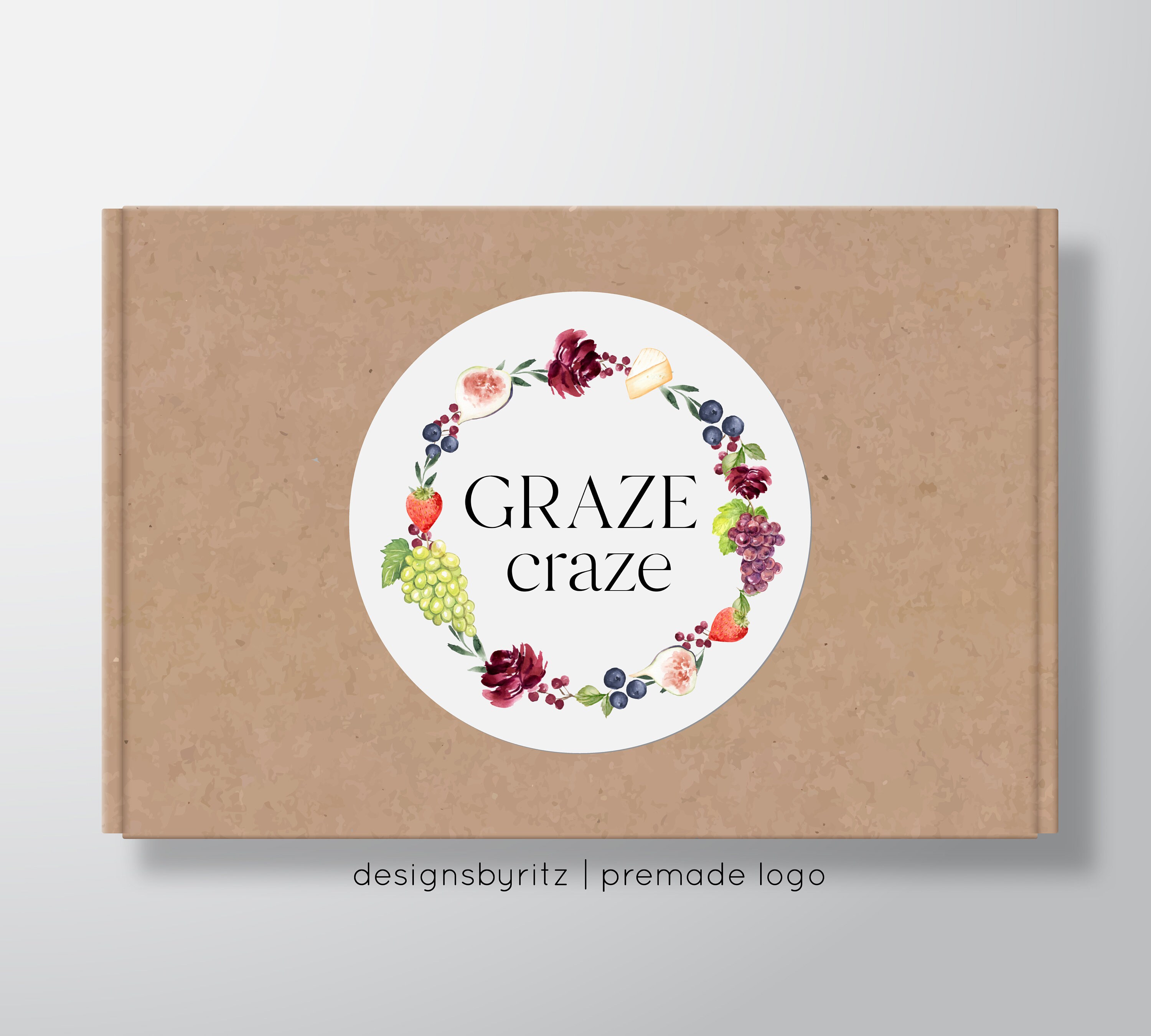 Charcuterie Logo Design Grazing table logo design Rustic | Etsy