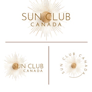 Sun Logo Design, Beauty Logo, Branding Kit, Boho Logo, Logo Design ...
