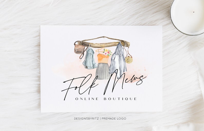 Rustic Boutique Logo Business Logo Premade Logo Design | Etsy