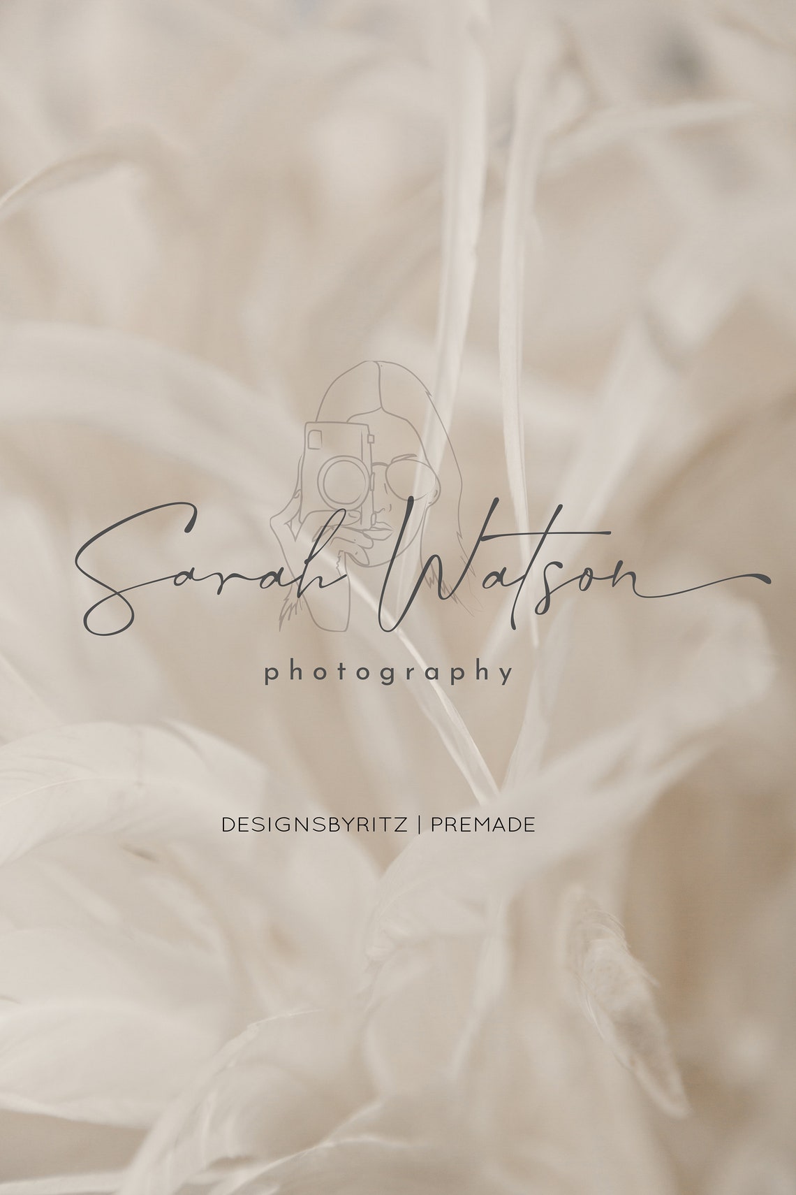 Watermark Logo Photography Logo Girl With Camera Logo - Etsy UK