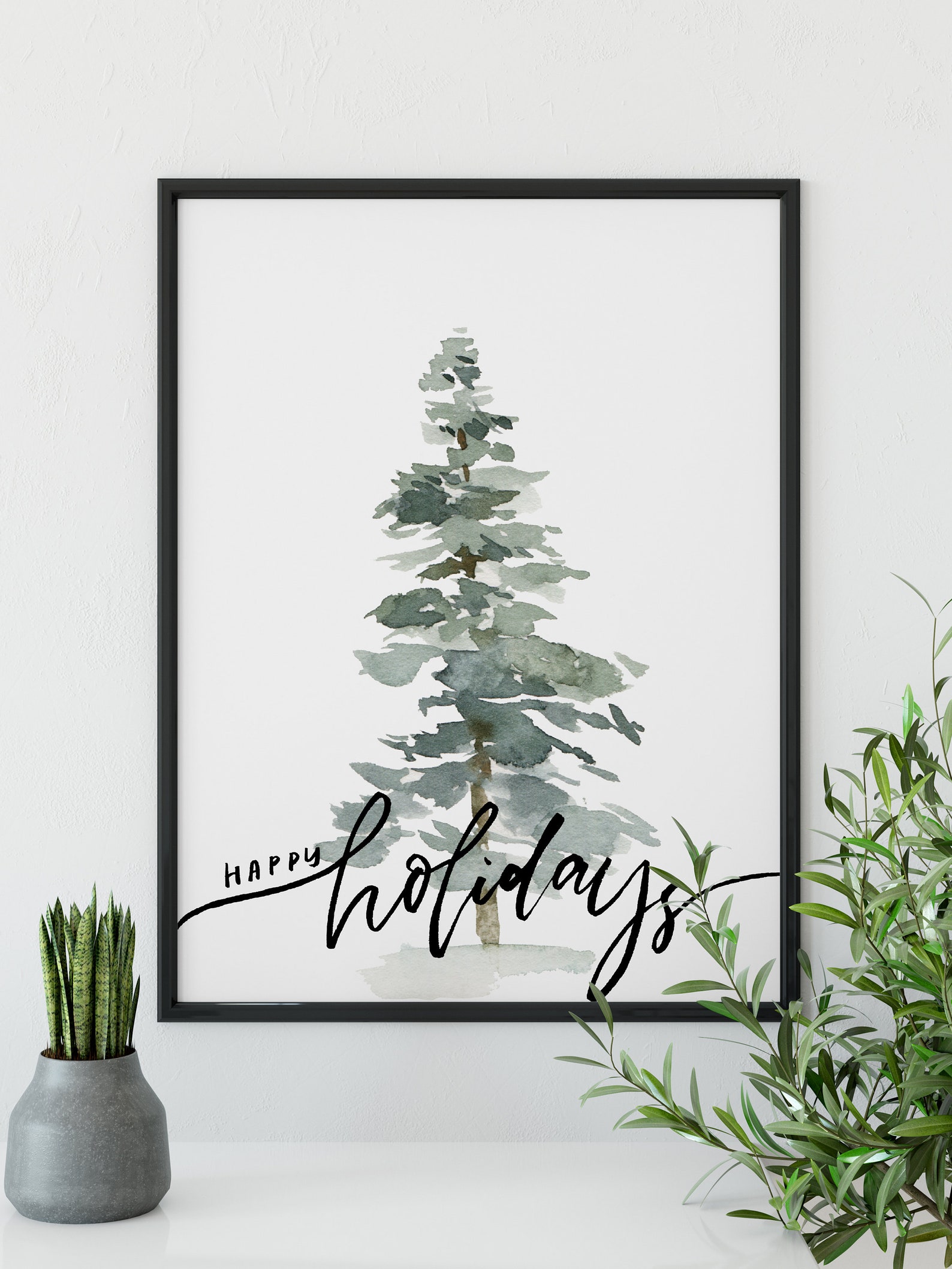 Holiday Decor Christmas Printable Art Print Christmas | Etsy