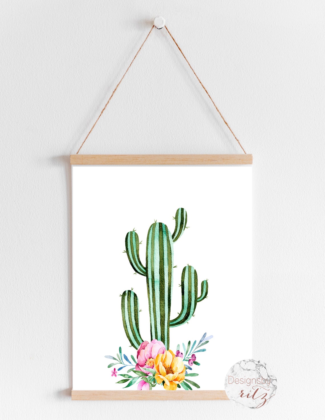 Cactus Art Print Cacti Print Watercolor Cactus Print | Etsy