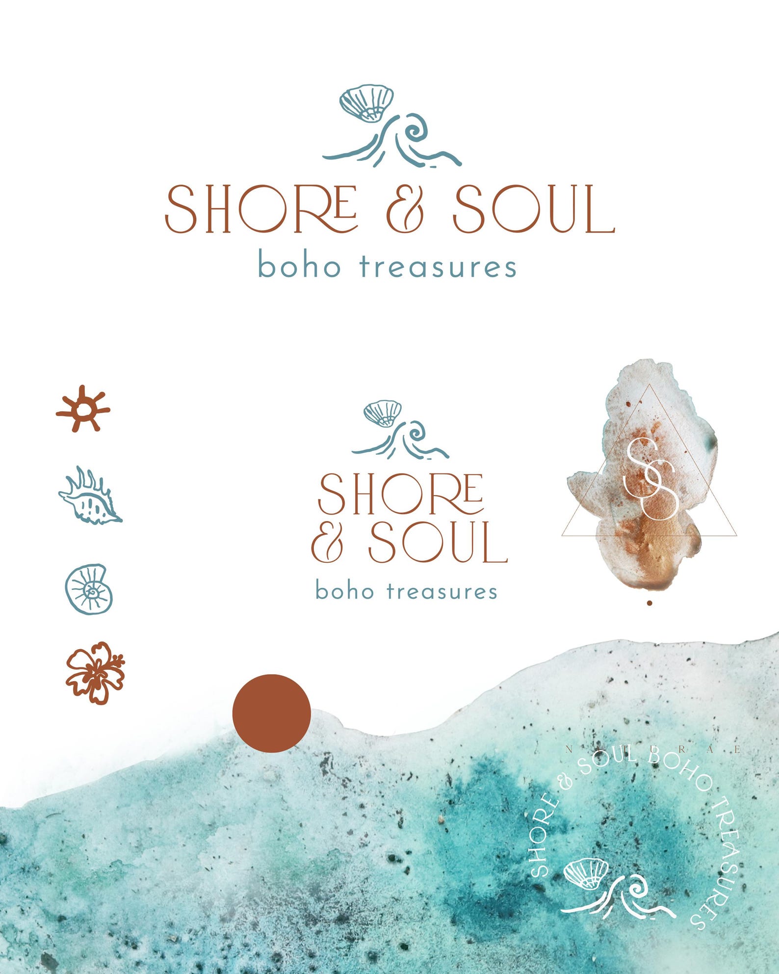 Custom Boutique Logo Design, Coastal Brand Identity Package - Etsy