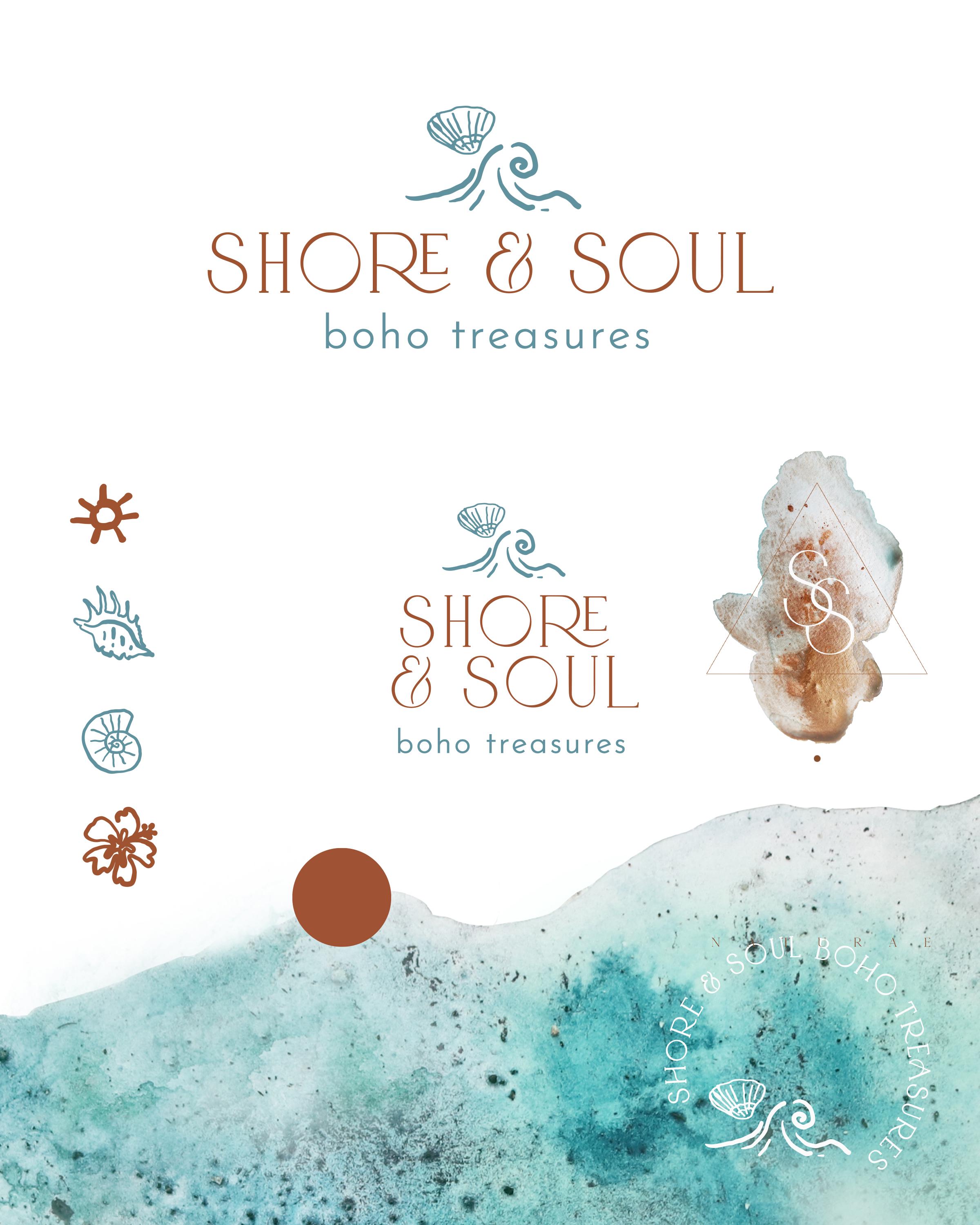 Custom Boutique Logo Design, Coastal Brand Identity Package - Etsy