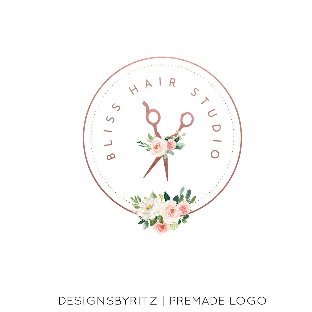 Premade Logo Design,logo Design Custom, Hair Logo, Hair Studio Logo ...