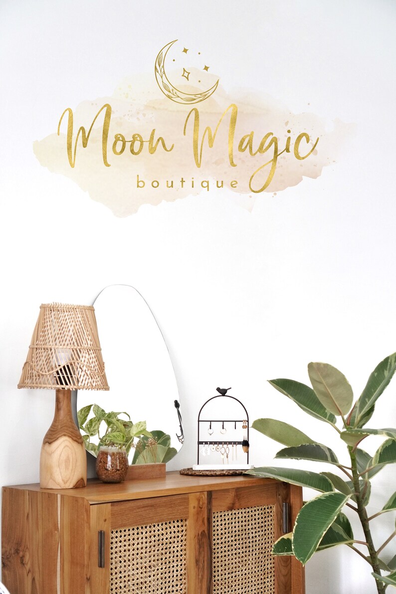 Moon Logo Design Premade Logo Design Logo Design Custom | Etsy