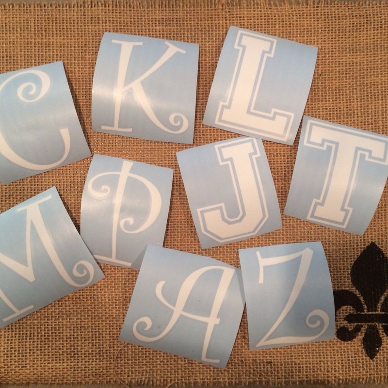 Varsity Letter Decal - Etsy