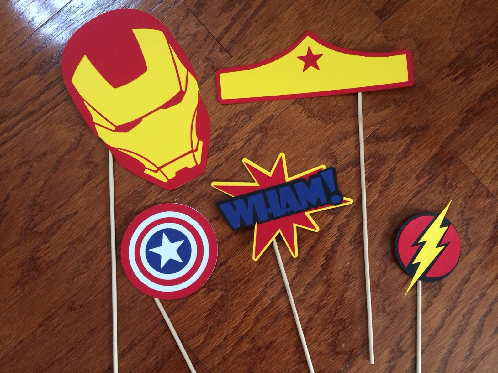 Superhero Photobooth Props! Set of 18 Different Props! Super Fun for ...