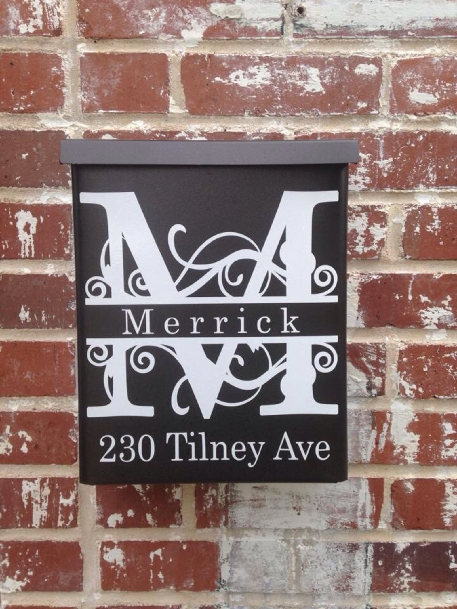 Monogram Your Mailbox Jumbo or Square Style Mailbox. Update - Etsy