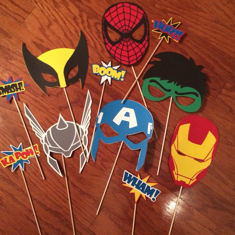 Superhero Photobooth - Etsy