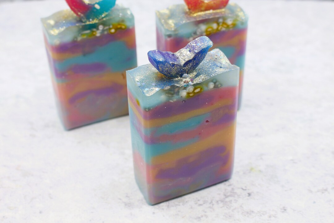 Mermaid Bliss Handcrafted Soap Bar Triple Butter Soap With - Etsy
