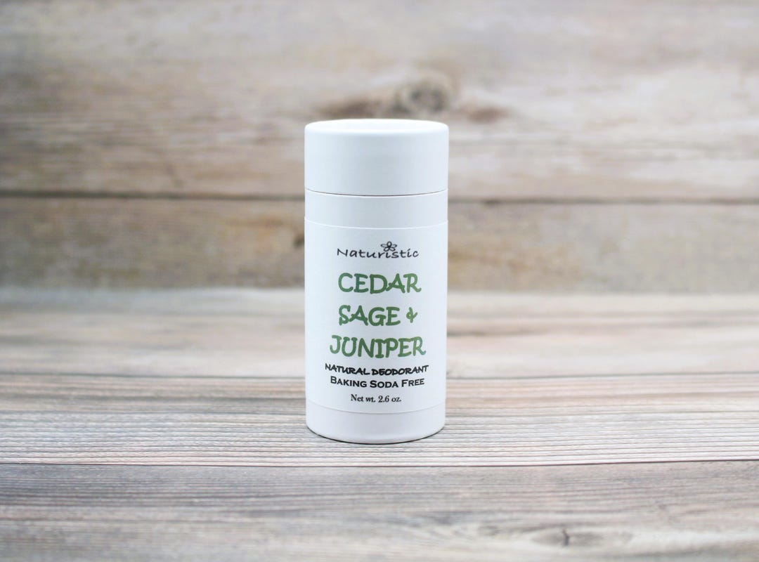 Cedar Sage Juniper Deodorant: Natural, Baking Soda Free, Eco-friendly ...
