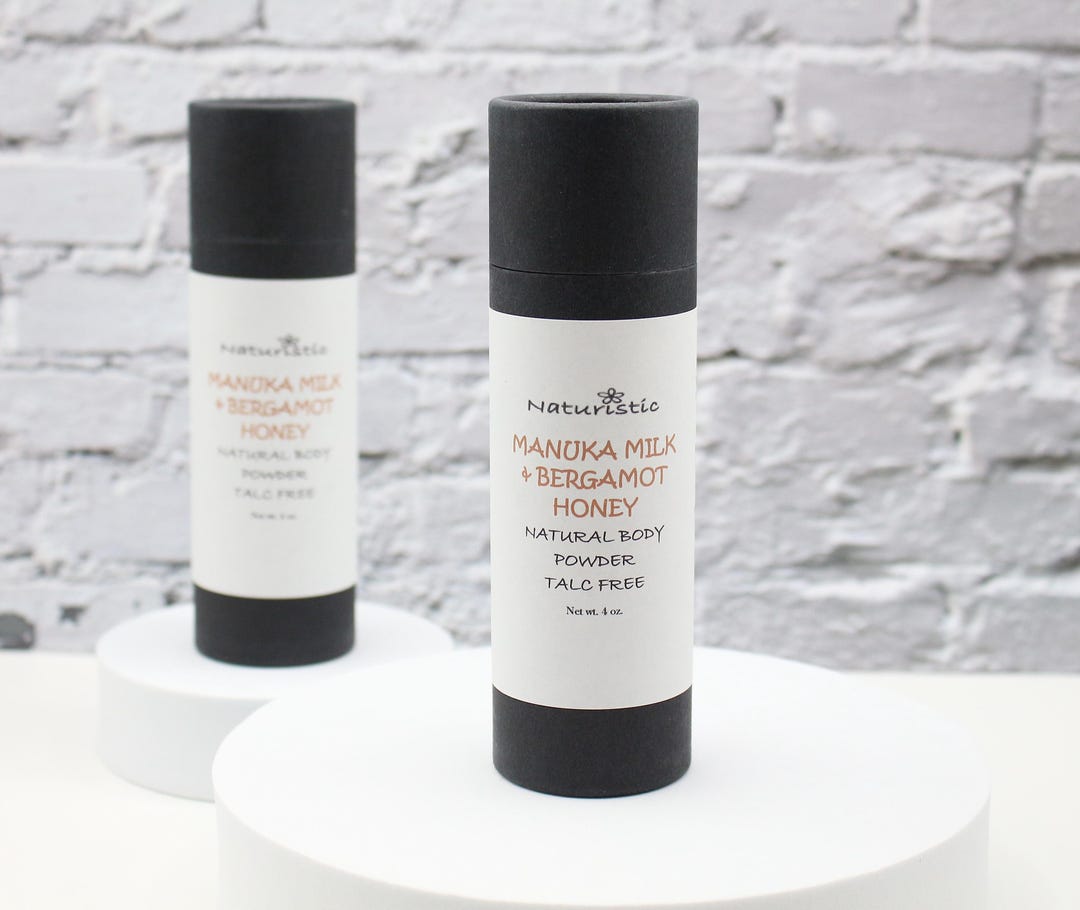 Manuka Milk & Bergamot Honey Body Powder, Talc Free, Deodorant Body ...