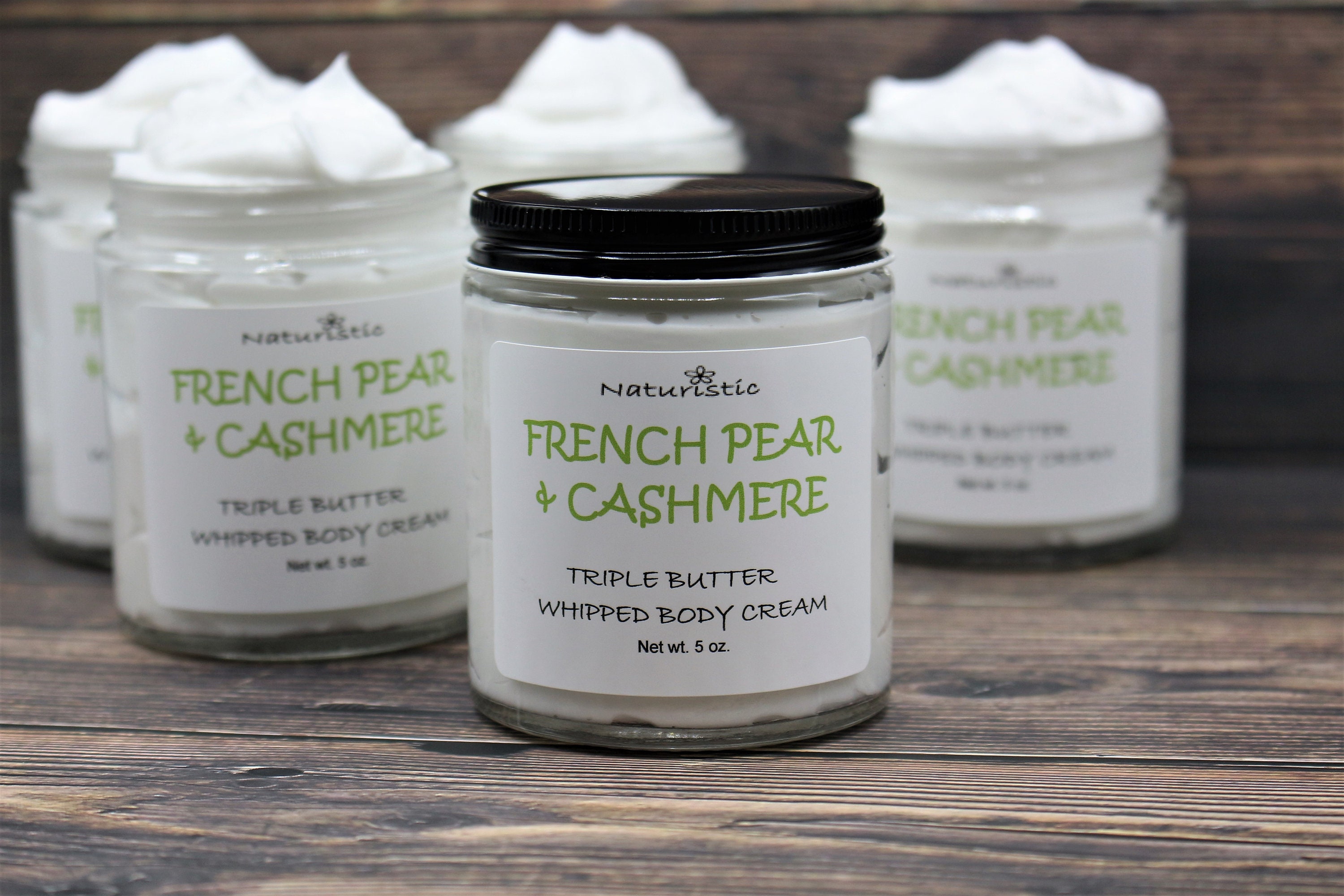 FRENCH PEAR & CASHMERE Triple Butter Whipped Body Cream, Shea, Mango ...