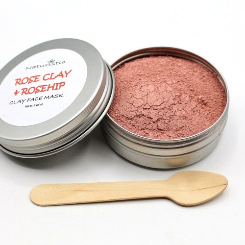 Rose Clay & Rosehip Face Mask Gentle Natural Clay Facial Mask - Etsy