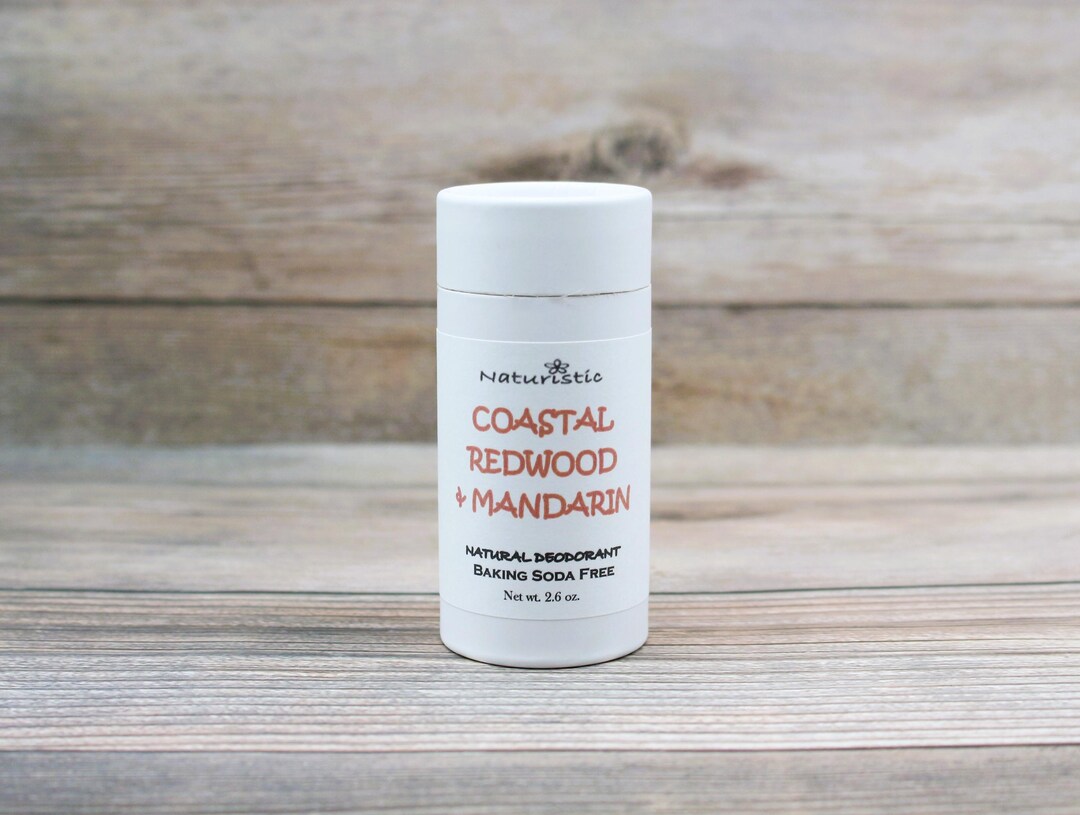 Coastal Redwood & Mandarin Natural Deodorant, Baking Soda Free ...