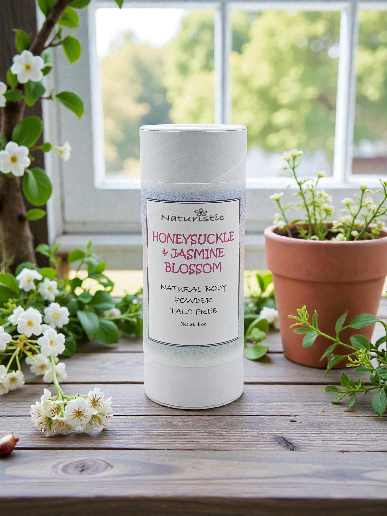 Honeysuckle & Jasmine Blossom Body Powder: Talc Free, Natural Scent - Etsy