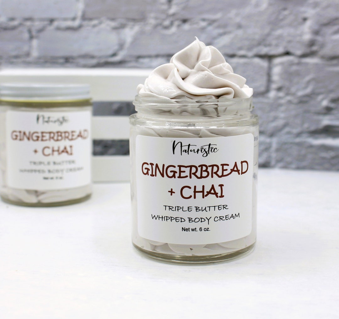 GINGERBREAD CHAI Triple Butter Whipped Body Cream, Mango, Shea, Kokum ...
