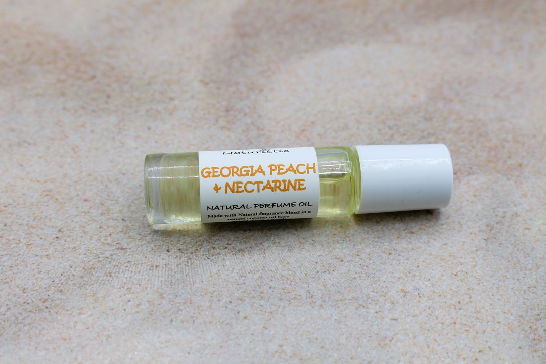 Georgia Peach Nectarine Natural Perfume Oil: Vegan Rollerball Fragrance ...