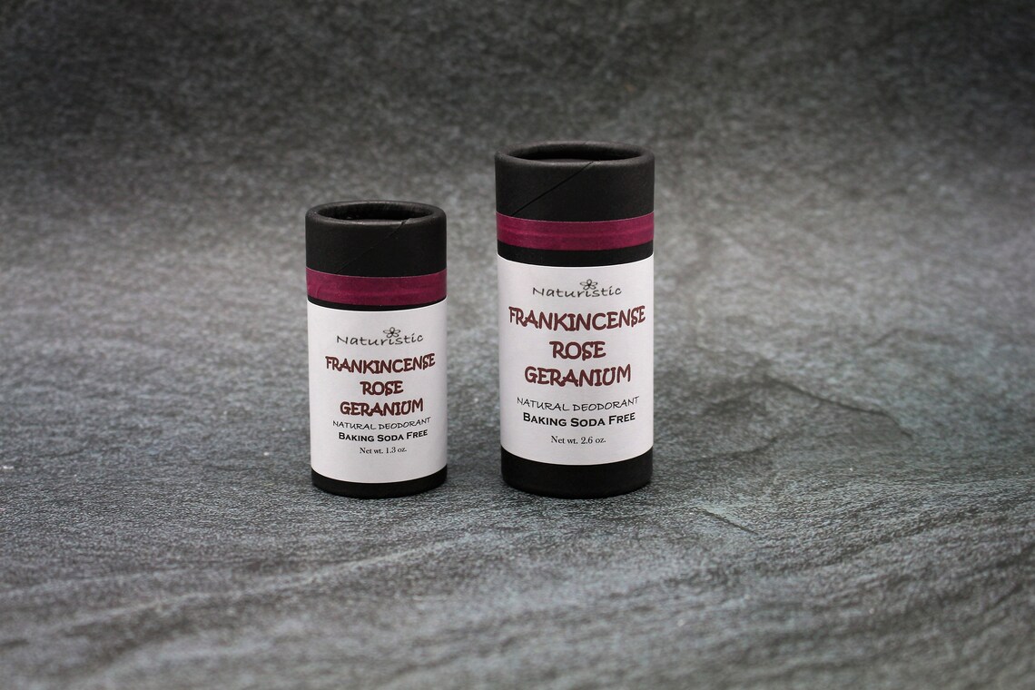 FRANKINCENSE ROSE GERANIUM Natural Deodorant Baking Soda - Etsy