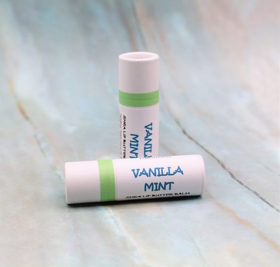Vanilla Mint Lip Butter Balm with Shea Butter Organic Jojoba | Etsy