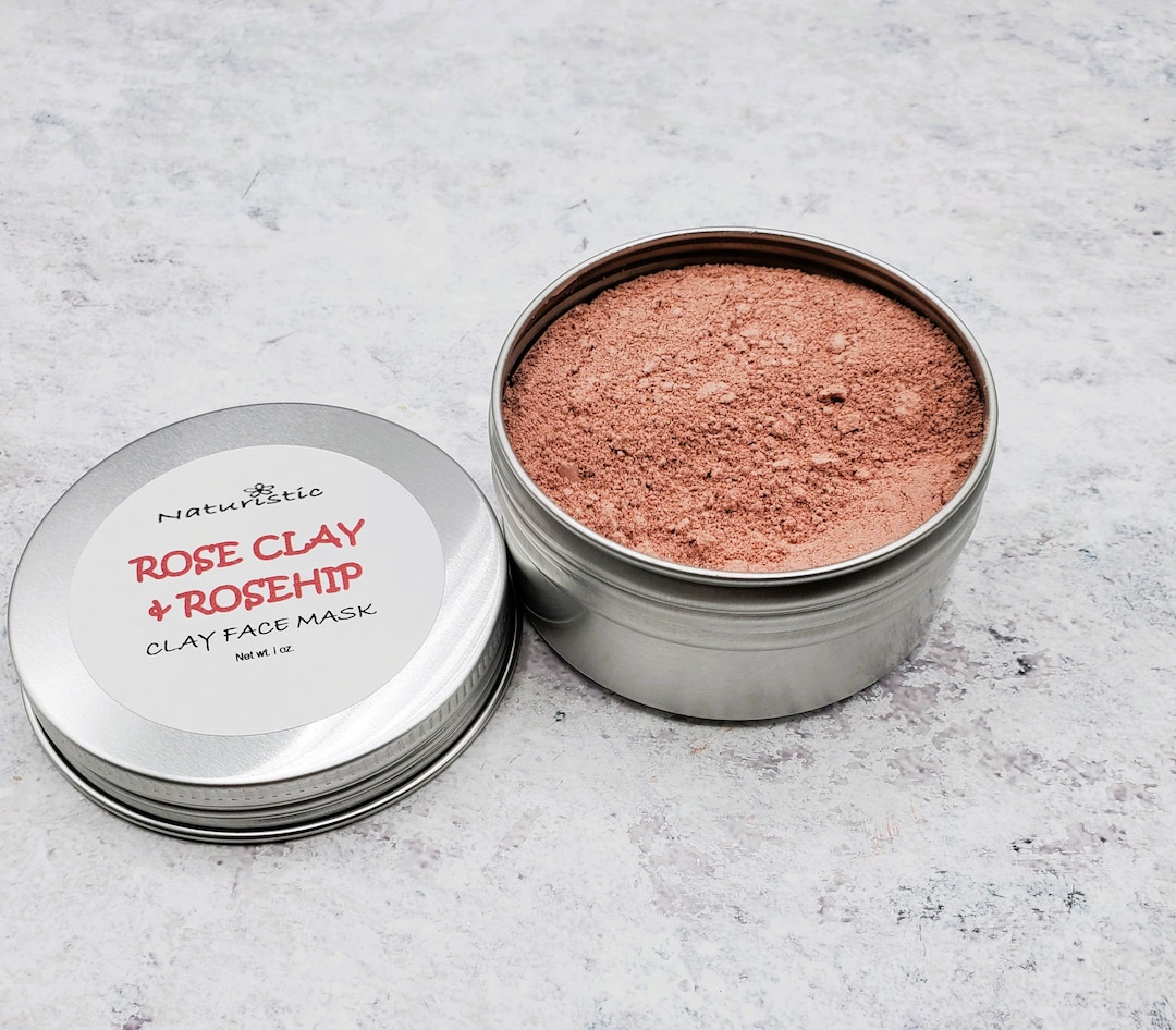 Rose Clay & Rosehip Face Mask, Gentle Natural Clay Facial Mask - Etsy