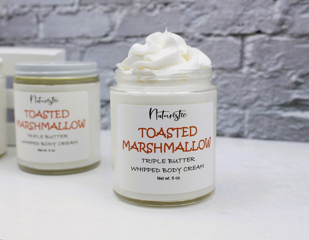 TOASTED MARSHMALLOW Triple Butter Whipped Body Cream, Mango, Shea ...