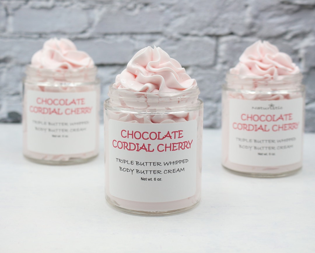 Chocolate Cordial Cherry Triple Butter Whipped Body Butter Cream, Mango ...