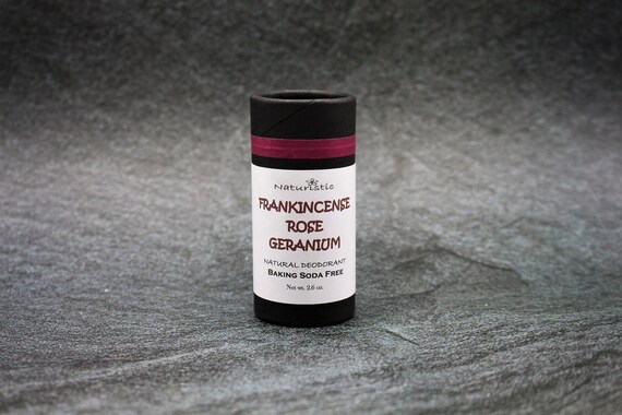 FRANKINCENSE ROSE GERANIUM Natural Deodorant Baking Soda - Etsy