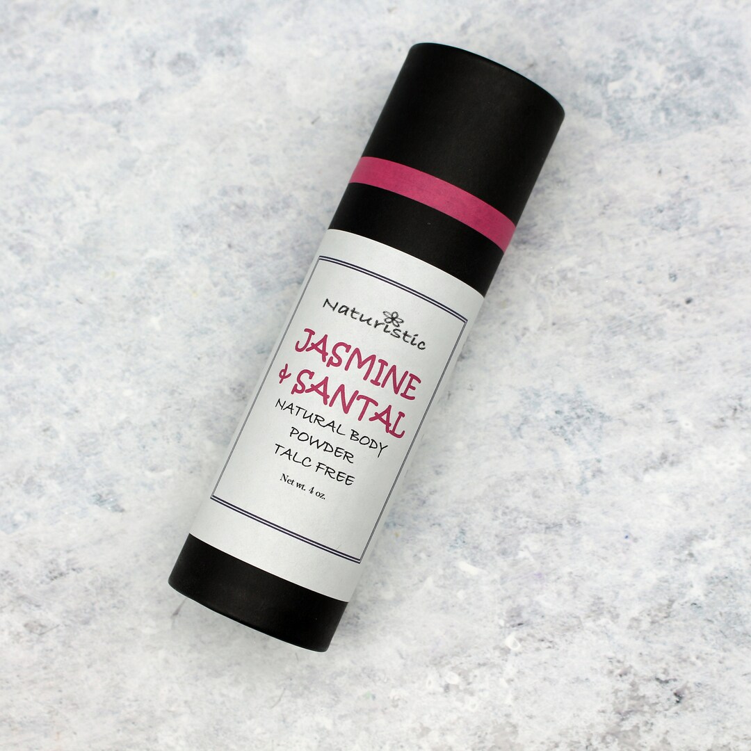 Jasmine & Santal BODY POWDER, Talc Free, Deodorant Body Powder, Eco ...
