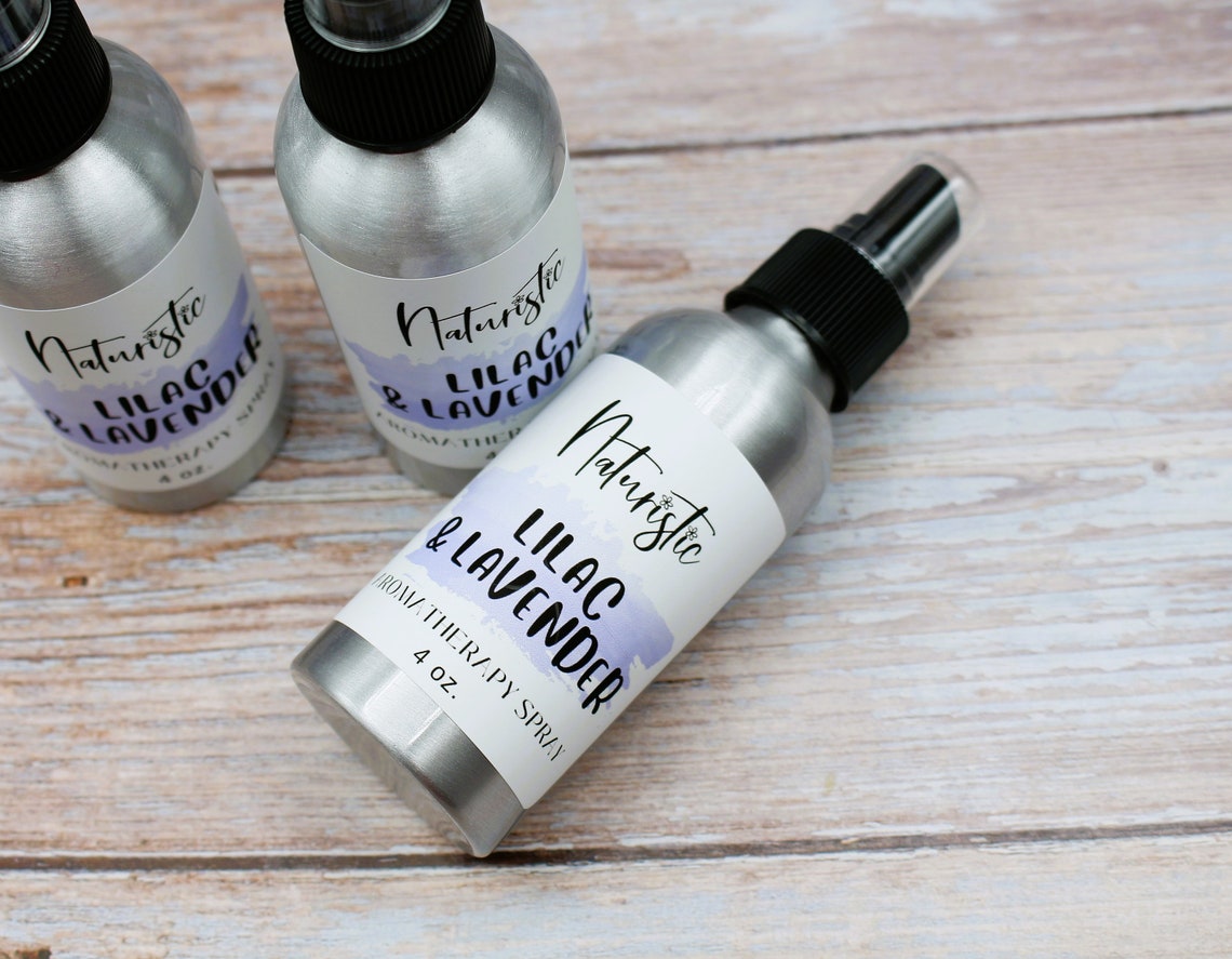 Lilac & Lavender Natural Room-linen-body Aromatherapy Spray - Etsy