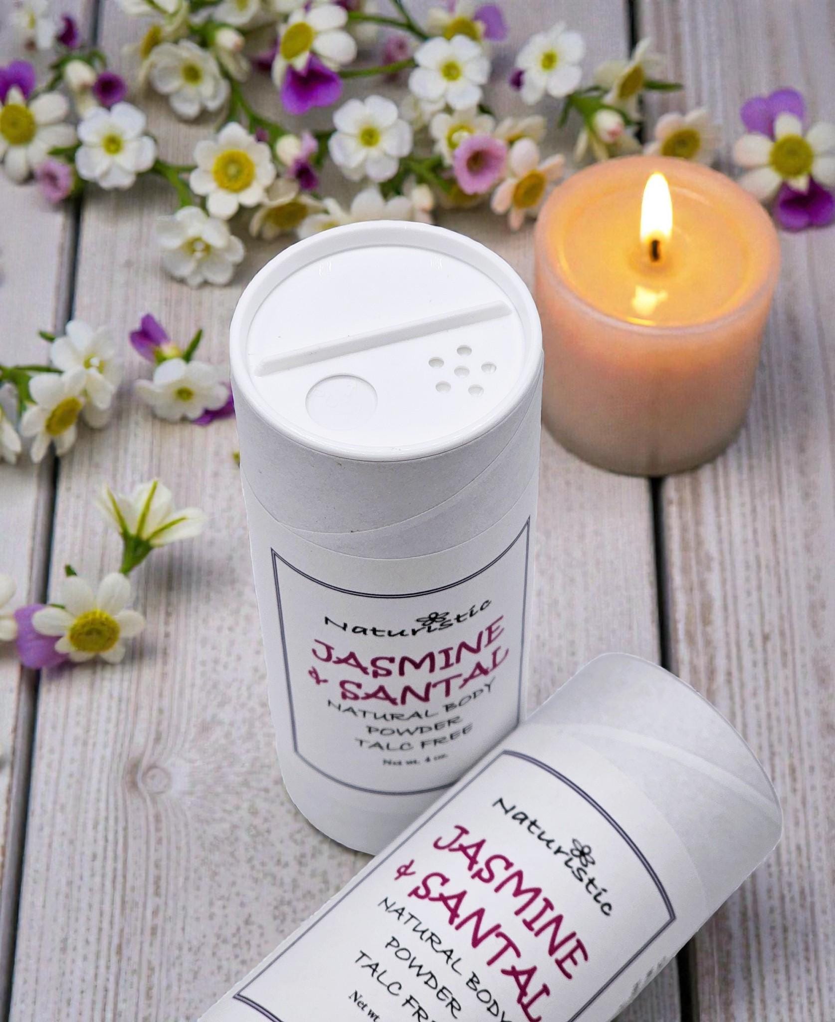 Jasmine & Santal Body Powder: Talc-free, Natural Scented Powder (4 Oz ...