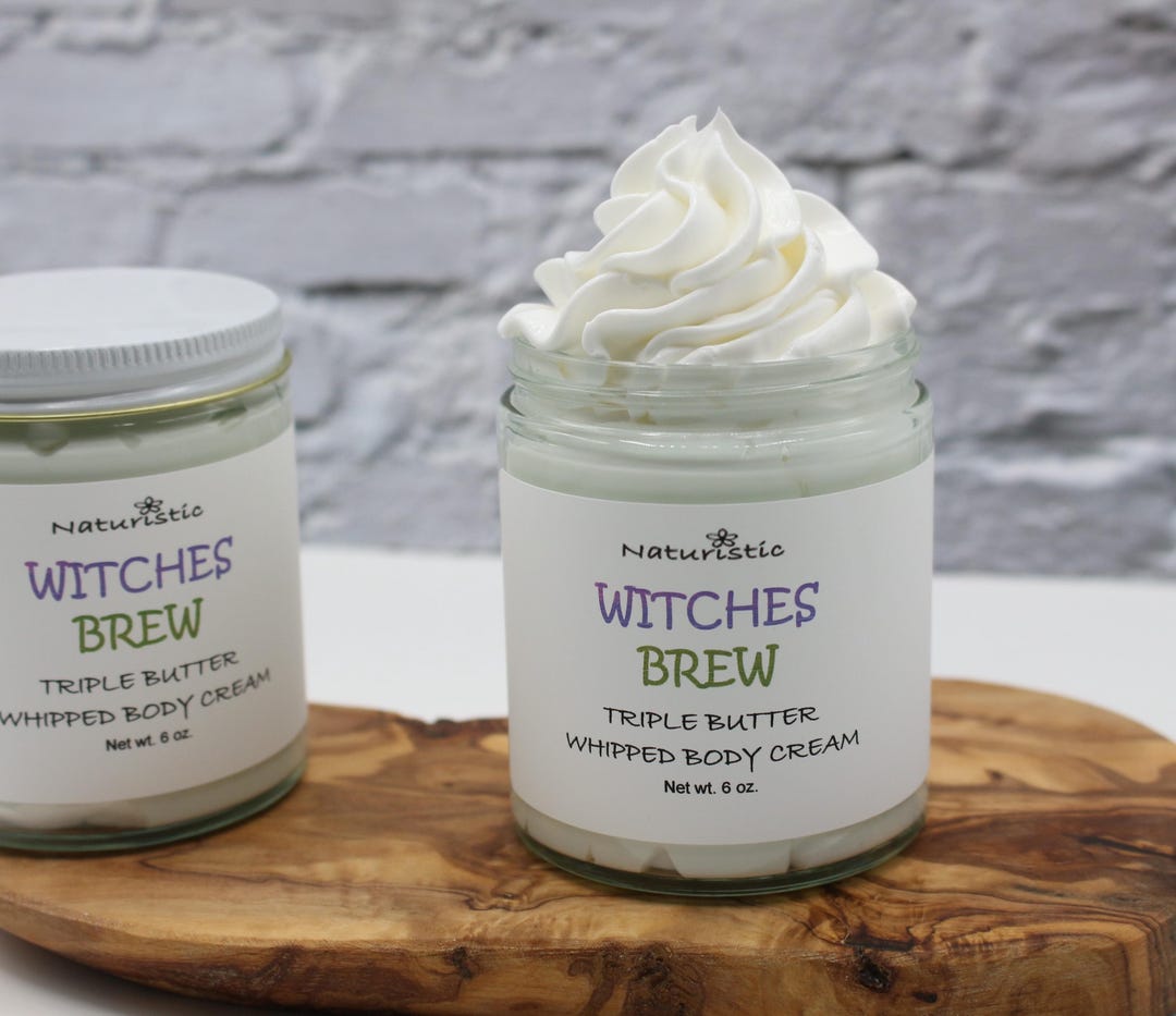 WITCHES BREW Triple Butter Whipped Body Cream, Patchouli Spice, Mango ...
