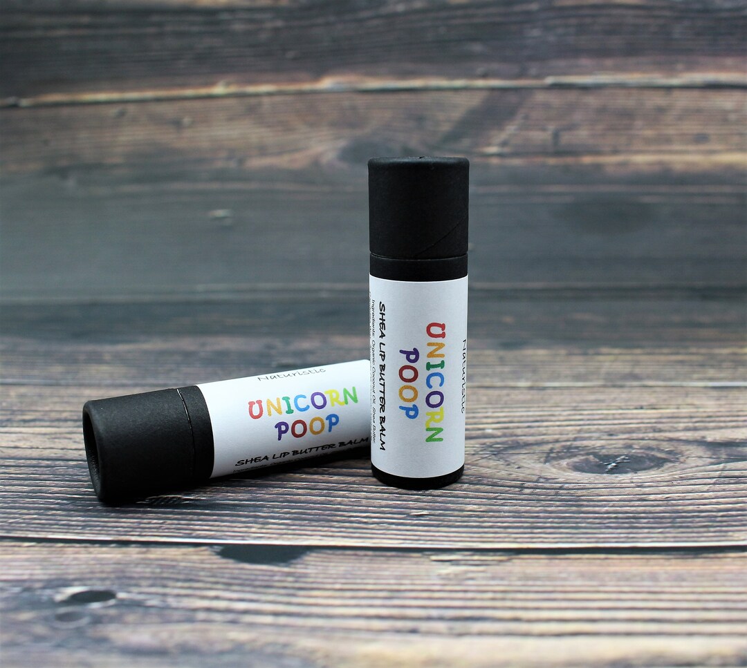 UNICORN POOP Lip Butter Balm, Fun and Fruity With Shea Butter, Organic ...