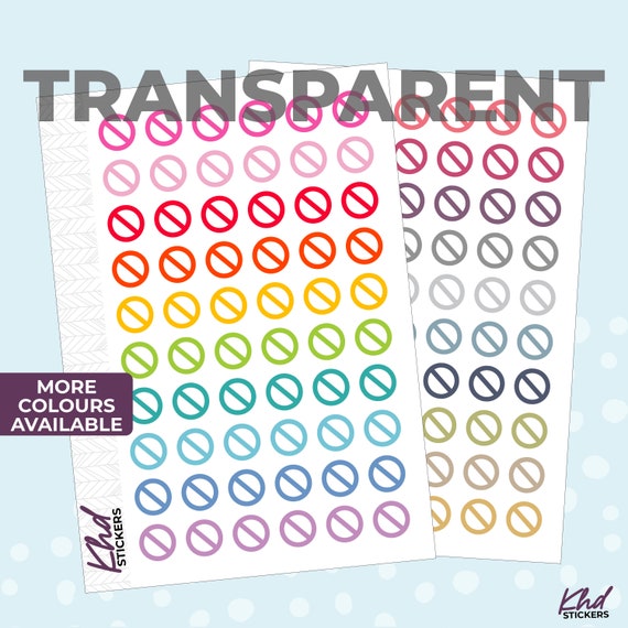 custom colors available CANCELLED stickers clear stickers planner ...