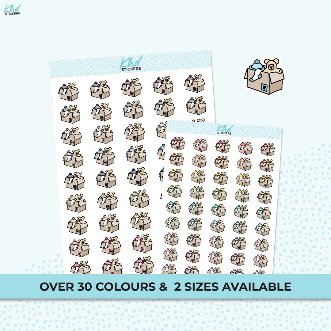 Packing Box Icon Stickers Planner Stickers Two Sizes and - Etsy