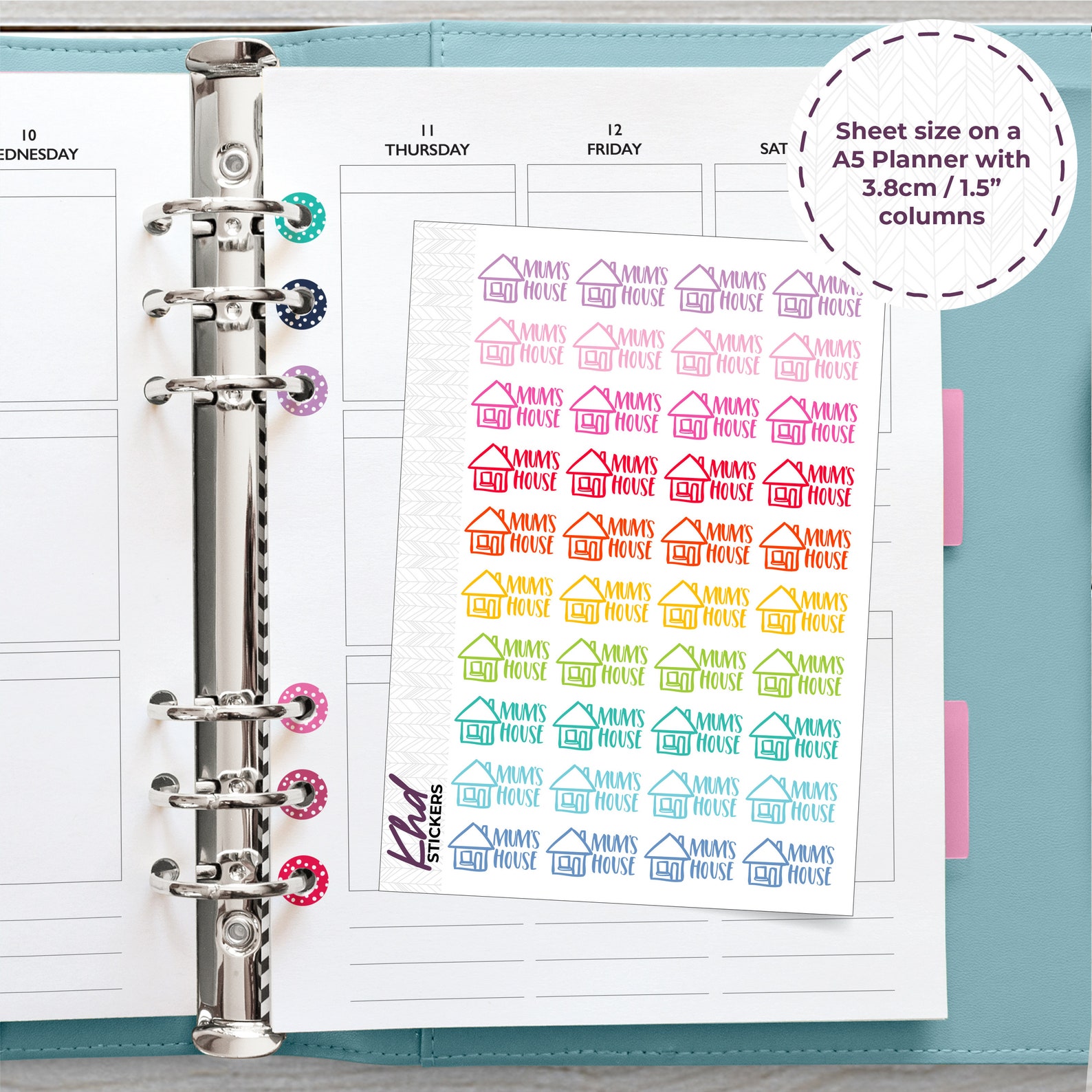 Dad's House / Mum's House / Mom's House Stickers - Etsy