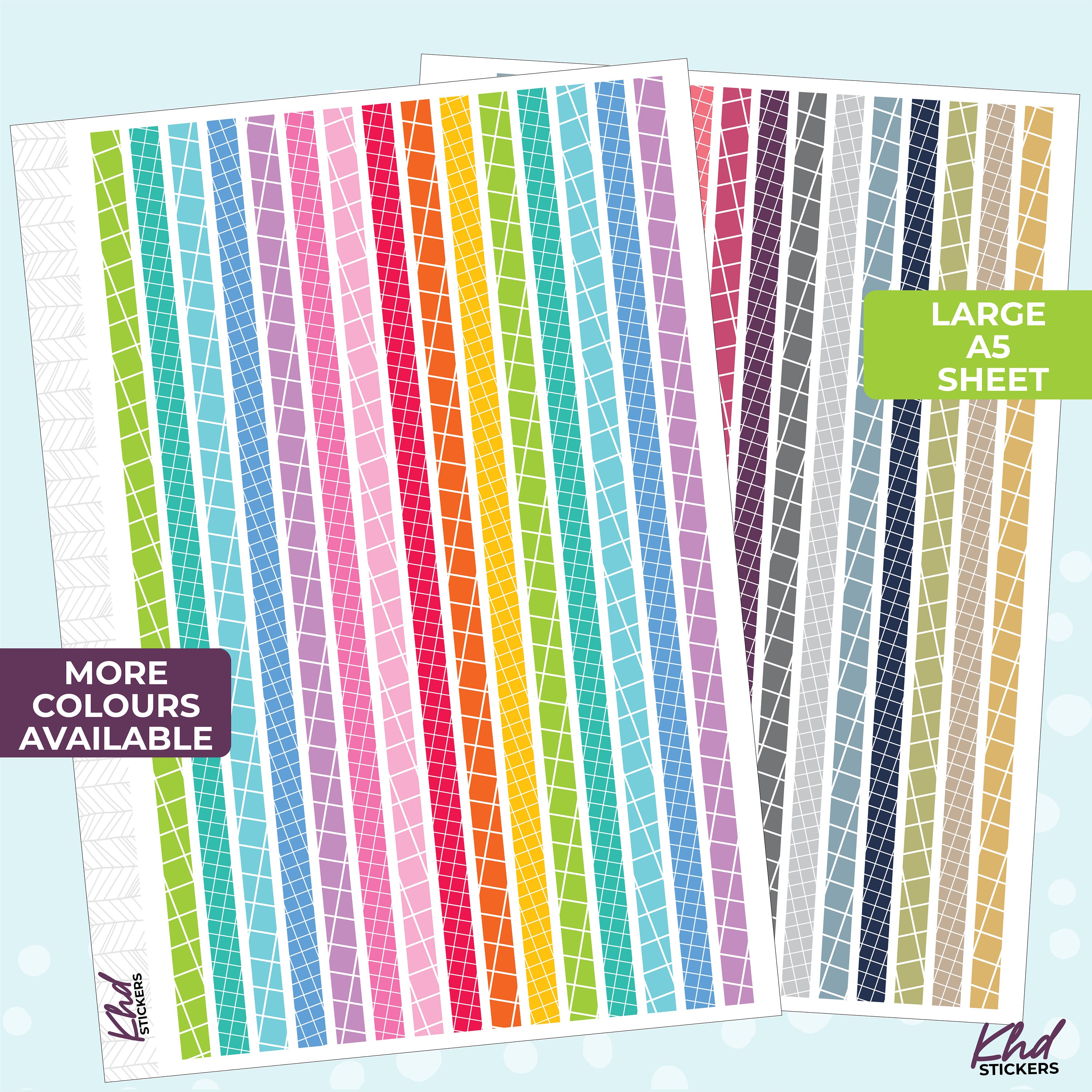 Thin Washi Strip Stickers Planner Stickers Removable - Etsy