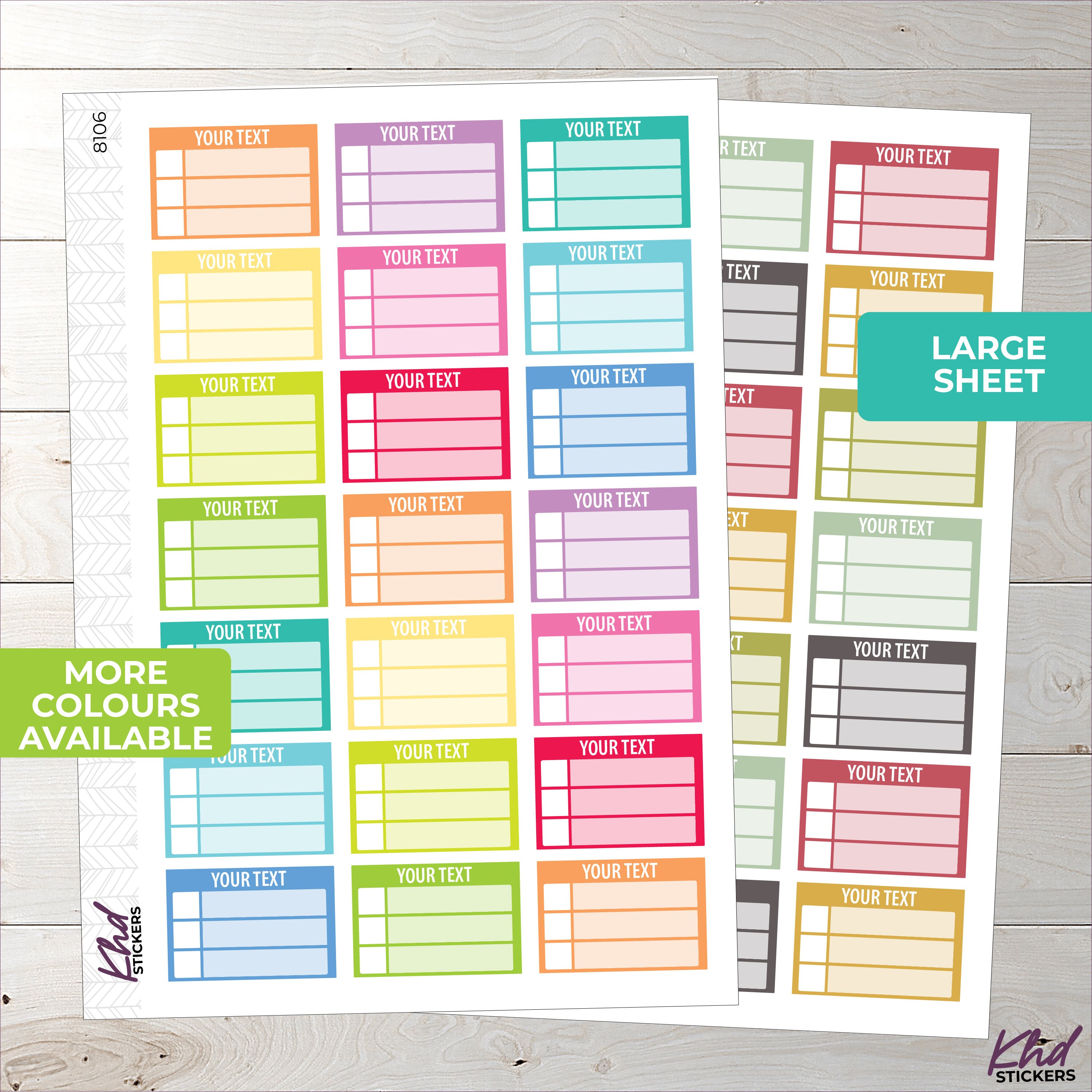Design Your Own Checklist Stickers Planner Stickers | Etsy