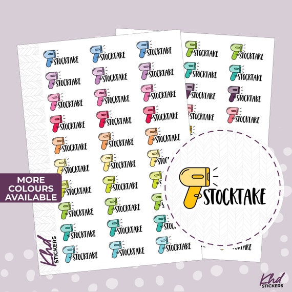 Stocktake Stickers Planner Stickers Removable - Etsy