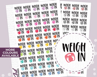 Weigh in Stickers - Etsy