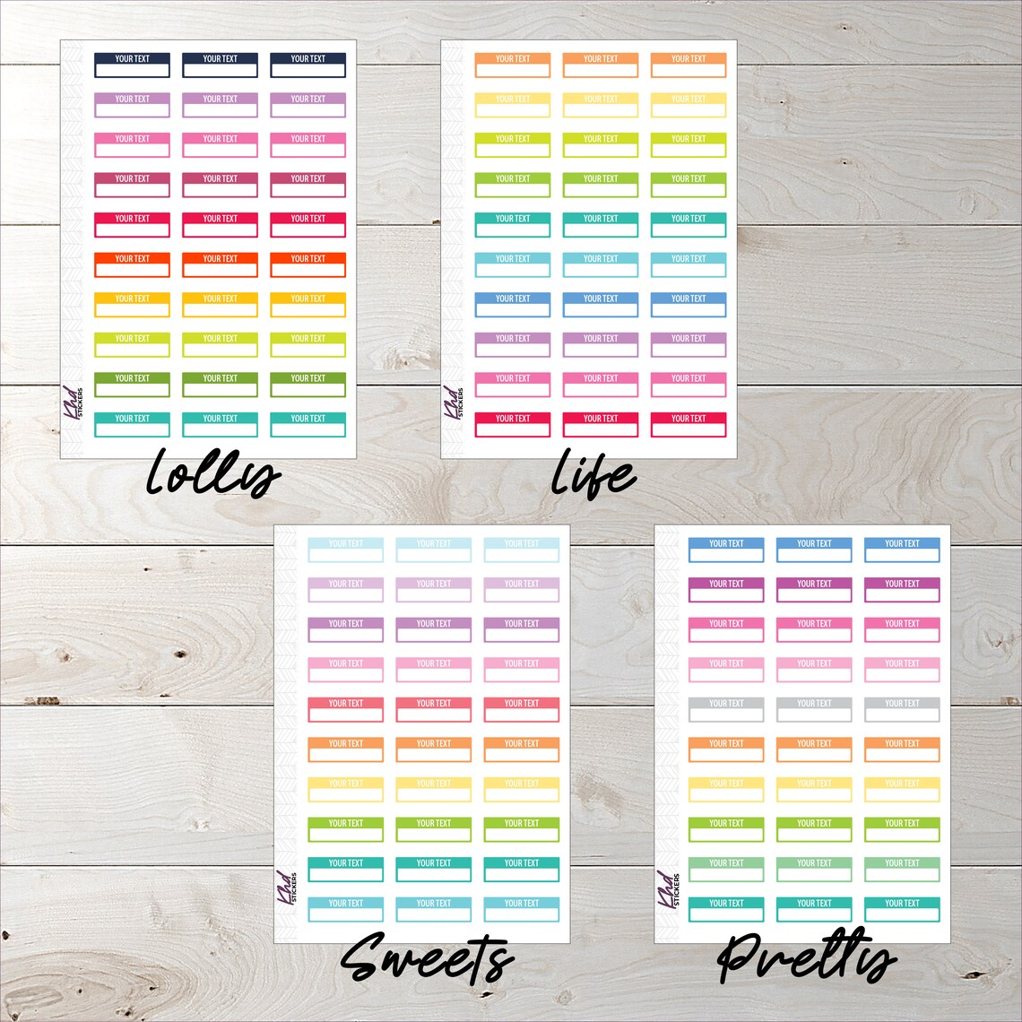 Design Your Own Information Boxes Quarter Boxes Planner | Etsy