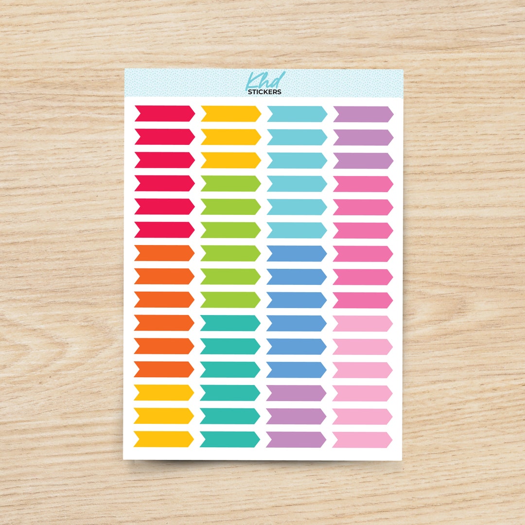 Small Arrow Stickers, Planner Stickers, 2 Sizes and Over 30 Colours ...