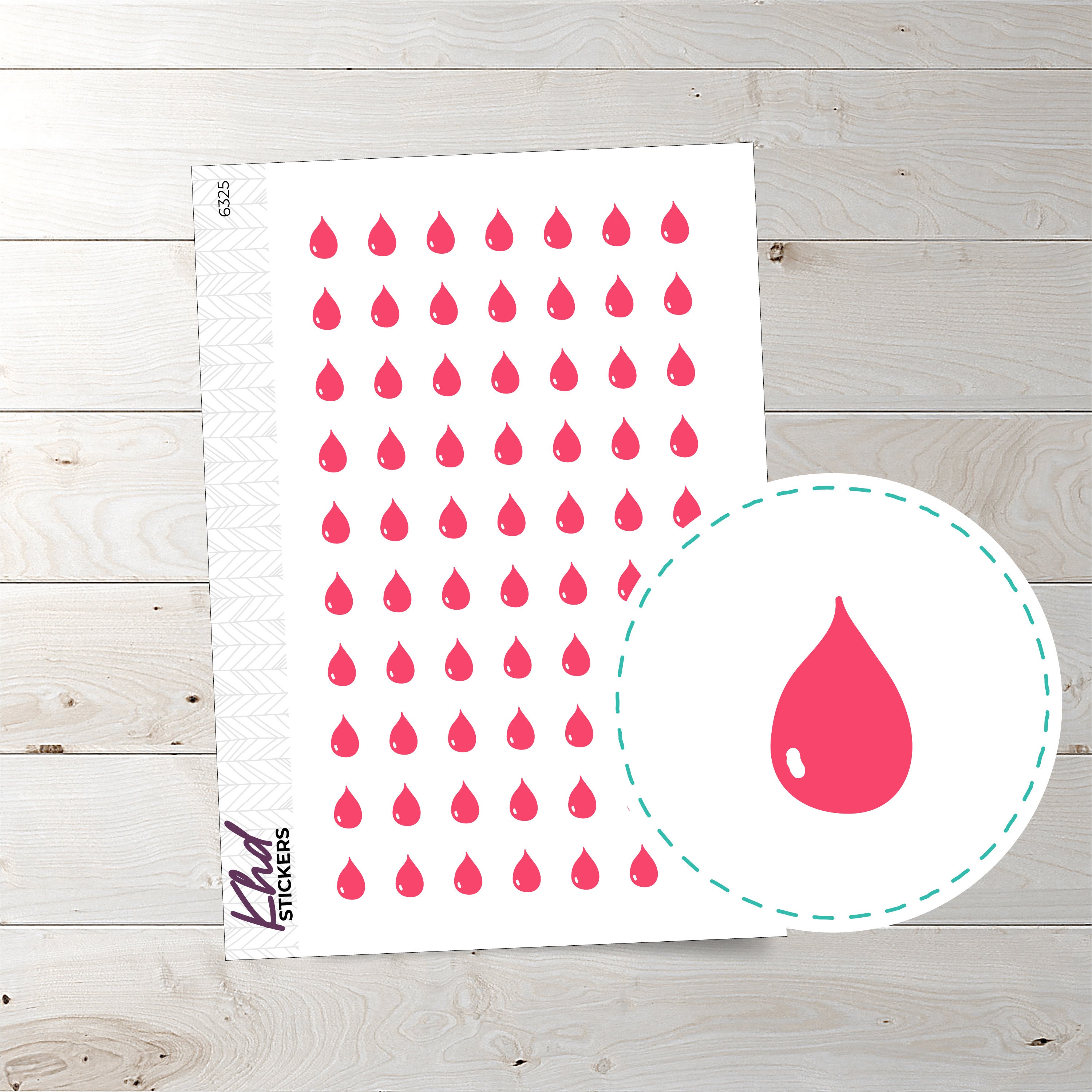 Period Tracker Icon Stickers Planner Stickers Removable - Etsy