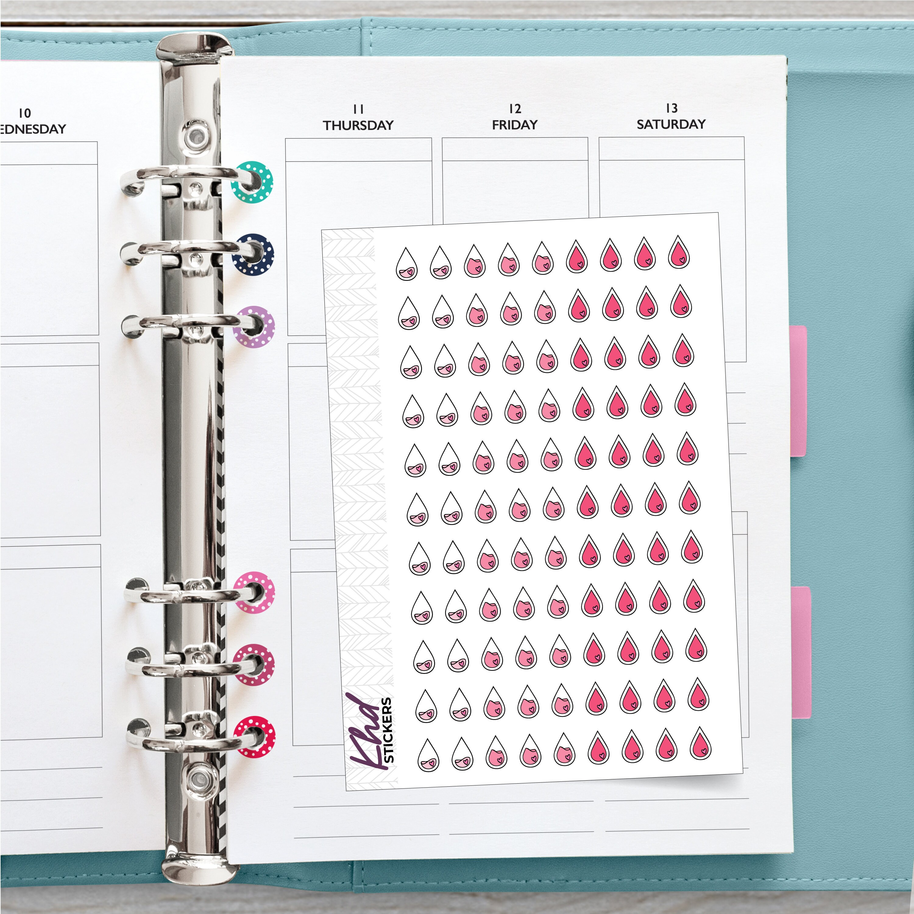 Period Care Stickers Planner Stickers Removable - Etsy