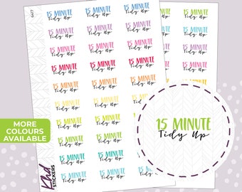 Tidy Stickers | Etsy