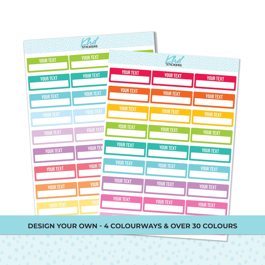 Design Your Own Information Boxes Quarter Boxes Planner - Etsy