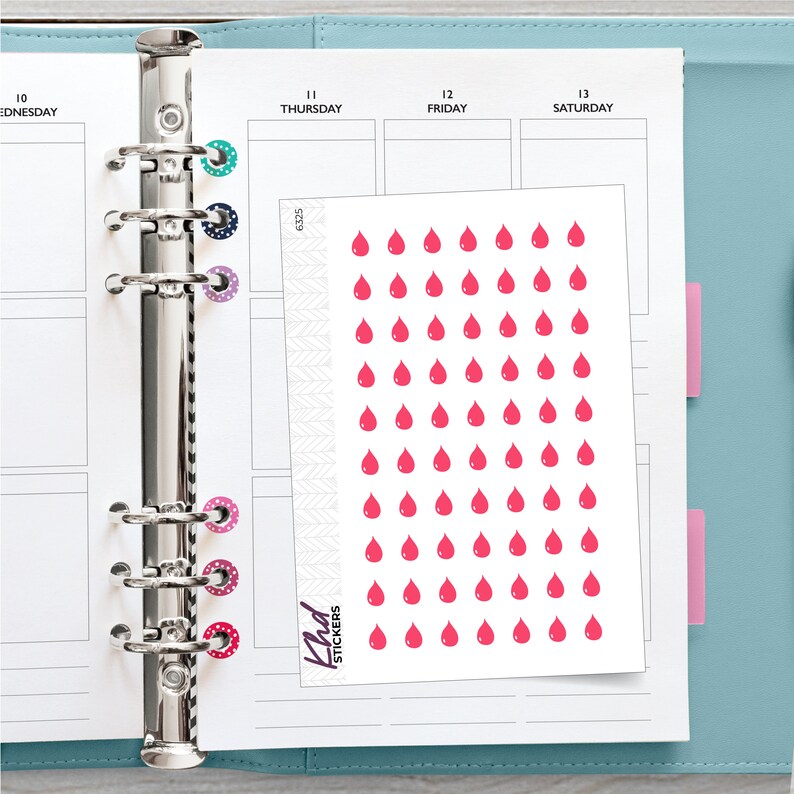 Period Tracker Icon Stickers Planner Stickers Removable | Etsy