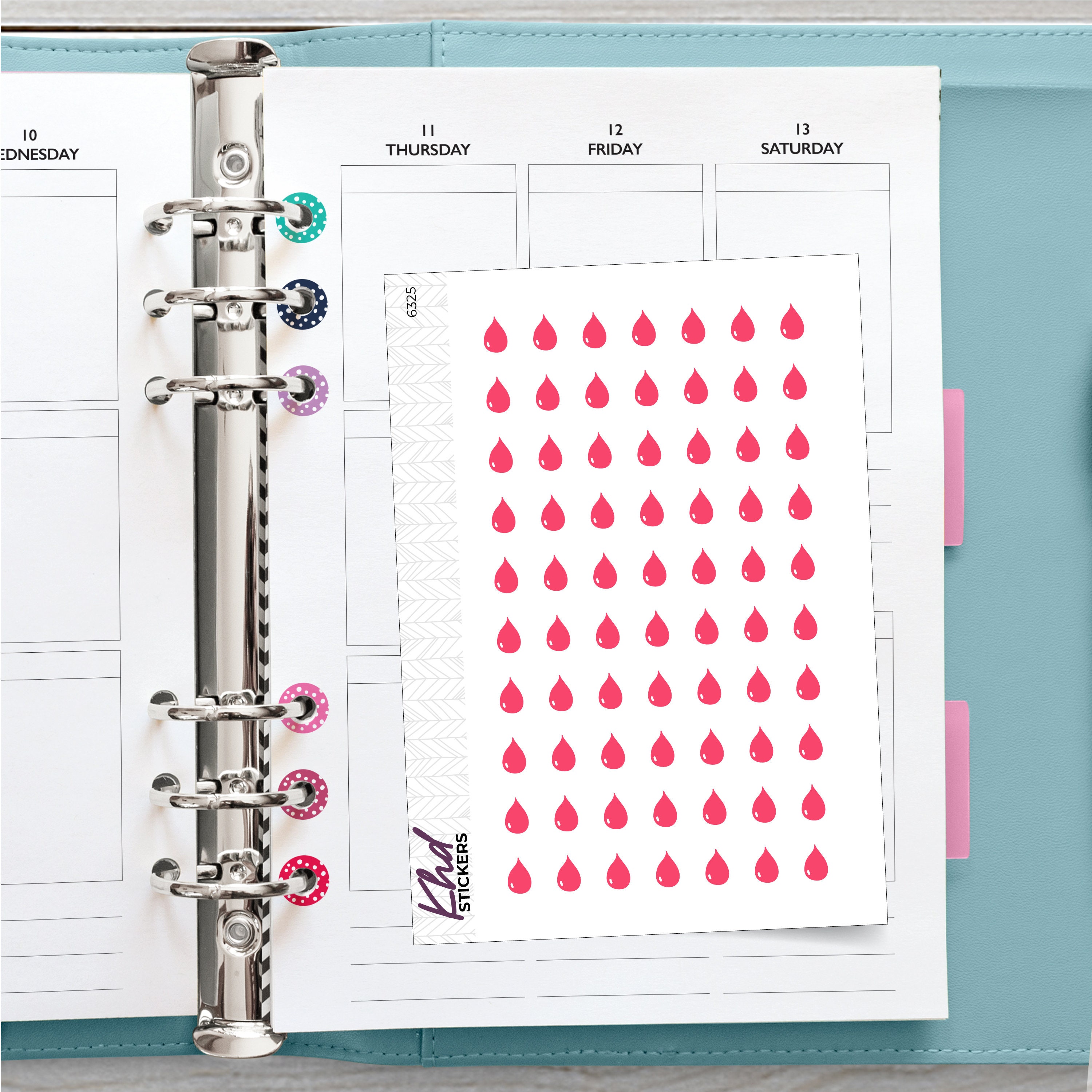 Period Tracker Icon Stickers Planner Stickers Removable - Etsy